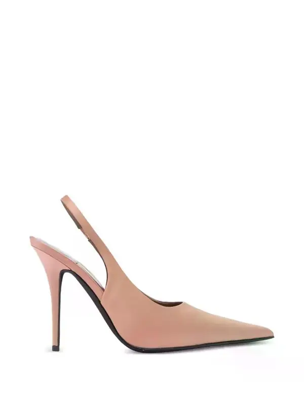 Jeffrey Campbell Satin-finish Slingback Pumps - Neutrals