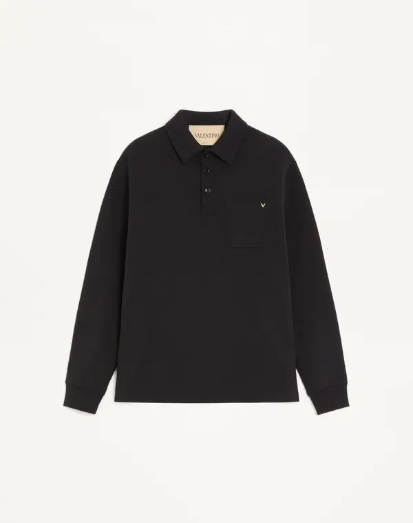 Valentino Garavani Cotton Polo Shirt With Vgold