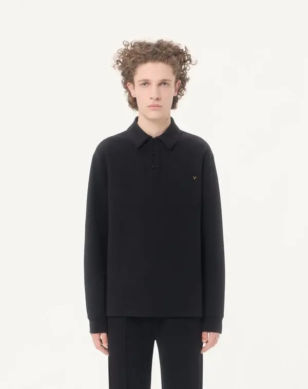 Valentino Garavani Cotton Polo Shirt With Vgold