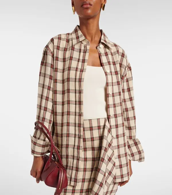RÓHE Checked Linen Shirt