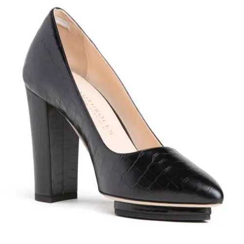 BEAUTIISOLES Pippa Leather Pump - Black