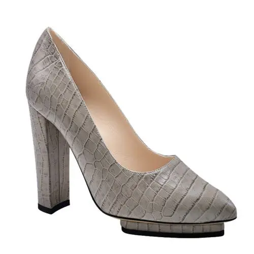 BEAUTIISOLES Pippa Leather Pump - Taupe
