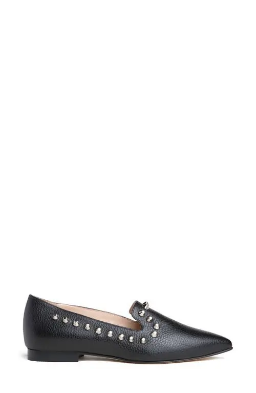 BEAUTIISOLES BY ROBYN SHREIBER Celeste Pointed Toe Loafer With Stud Embellishments - Black