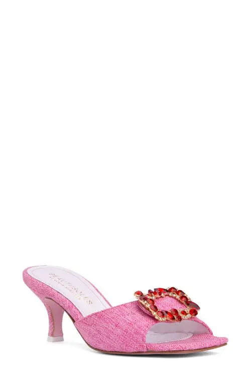 BEAUTIISOLES BY ROBYN SHREIBER Eden Kitten Heel Slide Sandal