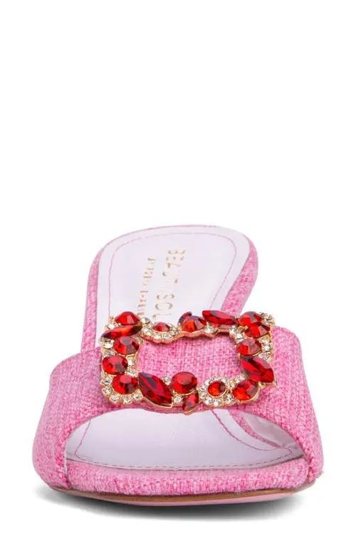 BEAUTIISOLES BY ROBYN SHREIBER Eden Kitten Heel Slide Sandal