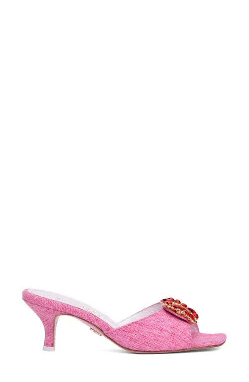 BEAUTIISOLES BY ROBYN SHREIBER Eden Kitten Heel Slide Sandal