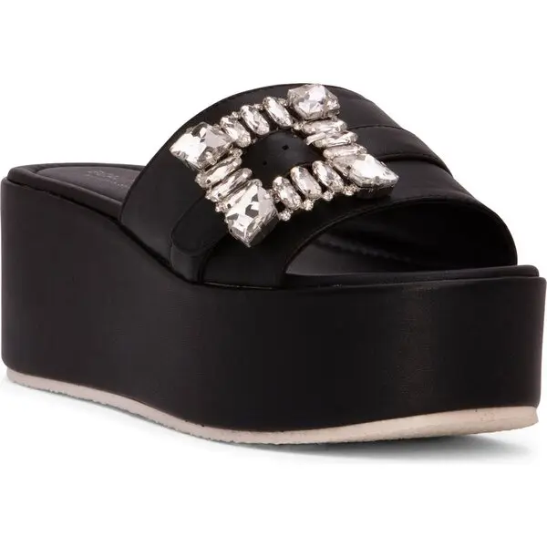 BEAUTIISOLES Dita Platform Sandal - Black