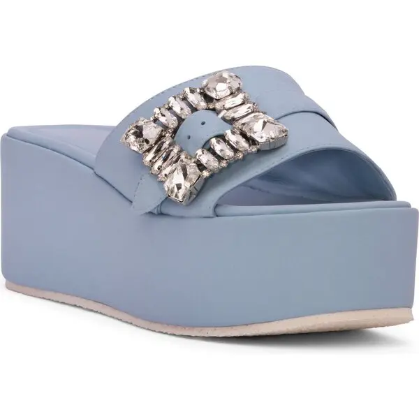 BEAUTIISOLES Dita Platform Sandal - Blue