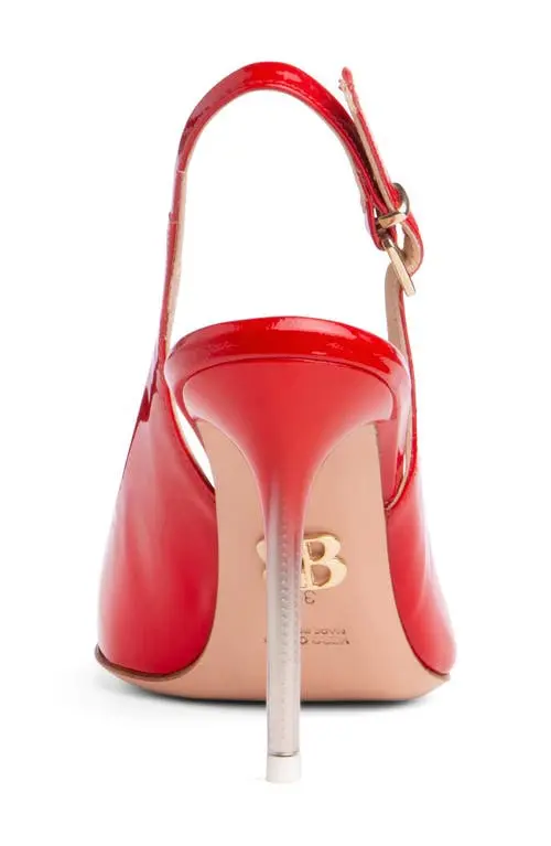 BEAUTIISOLES BY ROBYN SHREIBER Marjorie Slingback Pointed Toe Pumps - Red