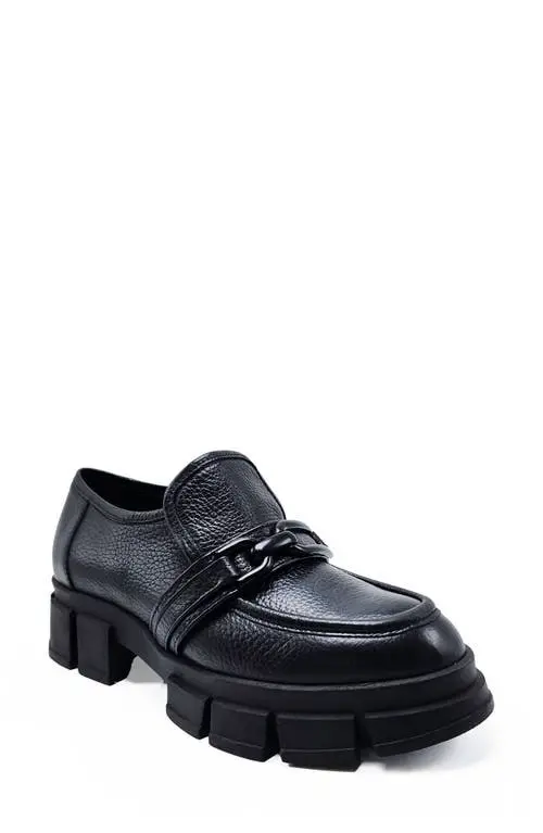 BEAUTIISOLES BY ROBYN SHREIBER Raquel Platform Loafer With Glossy Bit Hardware