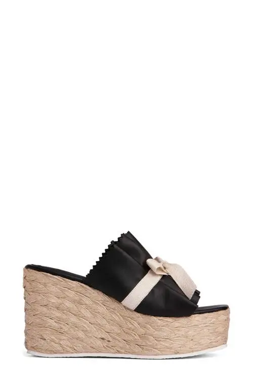 BEAUTIISOLES BY ROBYN SHREIBER Noelle Espadrille Platform Wedge Slide Sandal
