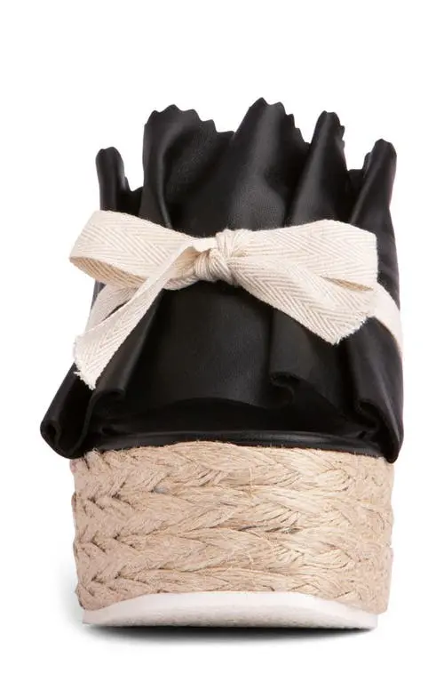 BEAUTIISOLES BY ROBYN SHREIBER Noelle Espadrille Platform Wedge Slide Sandal