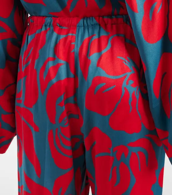 Dries Van Noten Floral Print Palazzo Pants