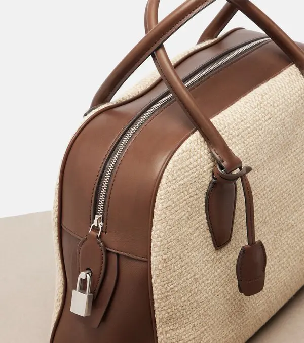THE ROW India 12 Small Leather Top-handle Bag - Beige