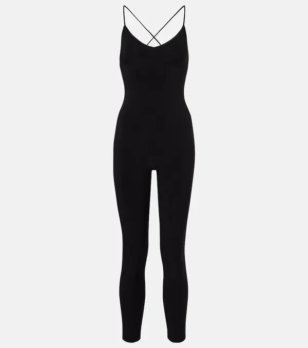Norma Kamali Fara Open-back Jersey Catsuit