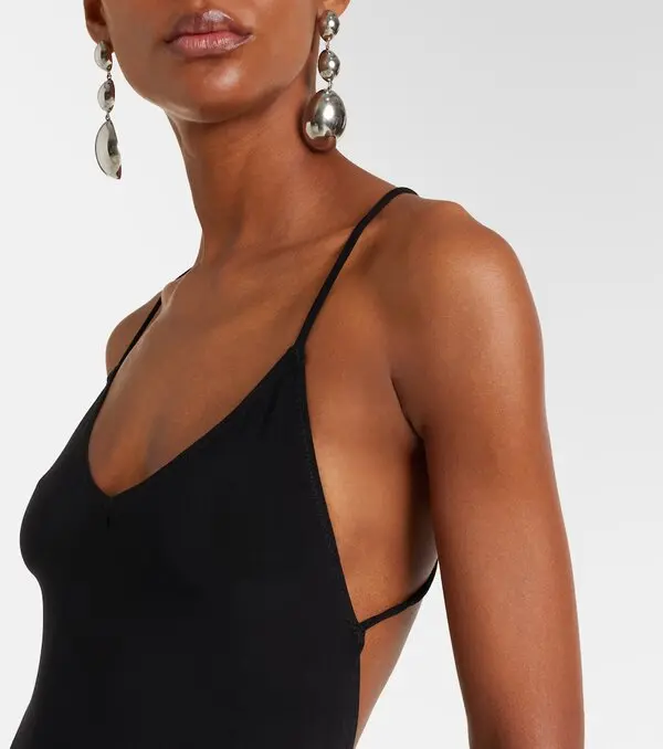 Norma Kamali Fara Open-back Jersey Catsuit