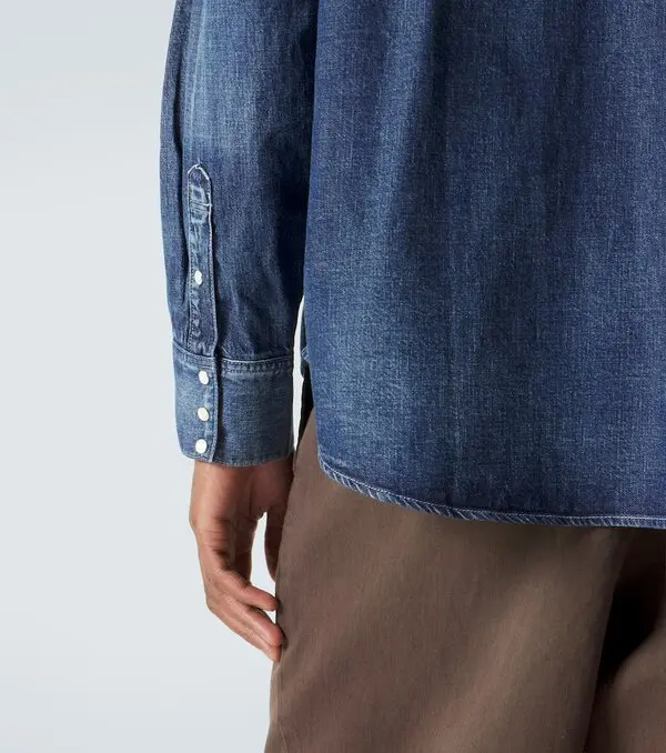 Visvim Social Sculpture Faded Denim Shirt