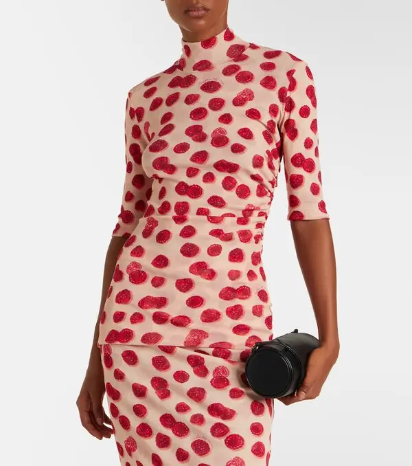 Stella McCartney Printed Mesh T-shirt - Pink