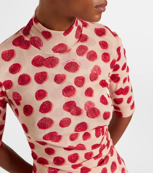 Stella McCartney Printed Mesh T-shirt - Pink