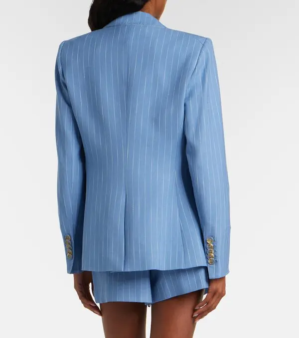 Veronica Beard Miller Pinstripe Blazer - Blue
