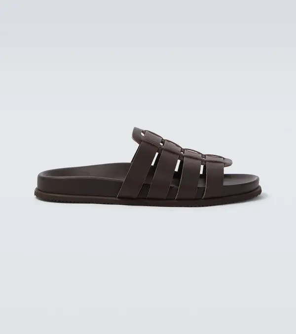 ANCIENT GREEK SANDALS Laodamas Leather Fisherman Sandals