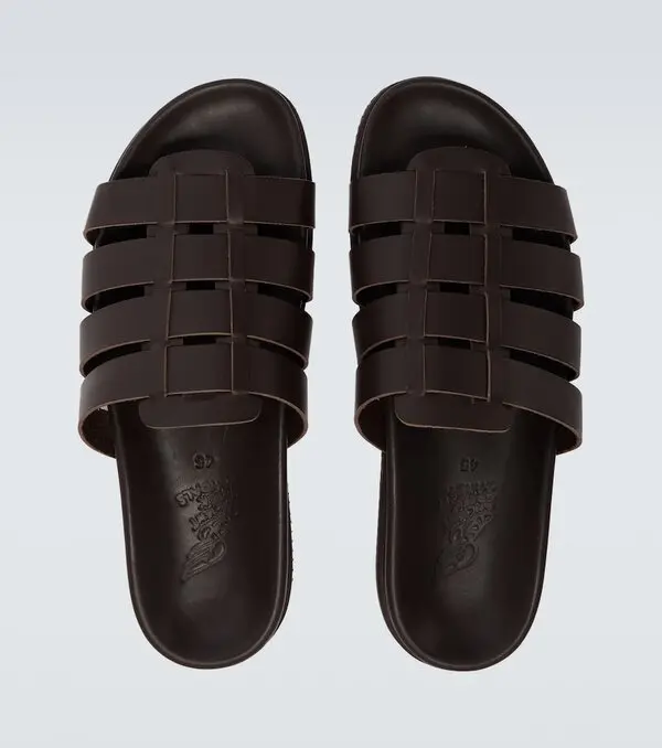 ANCIENT GREEK SANDALS Laodamas Leather Fisherman Sandals