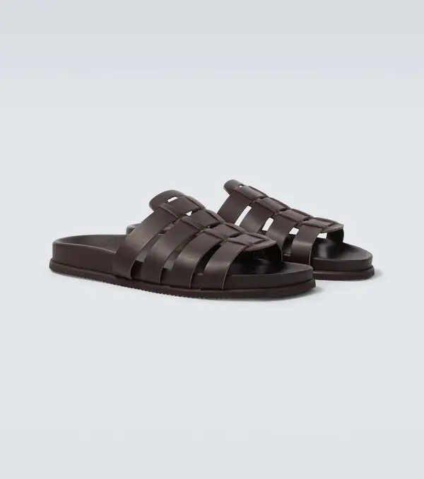 ANCIENT GREEK SANDALS Laodamas Leather Fisherman Sandals