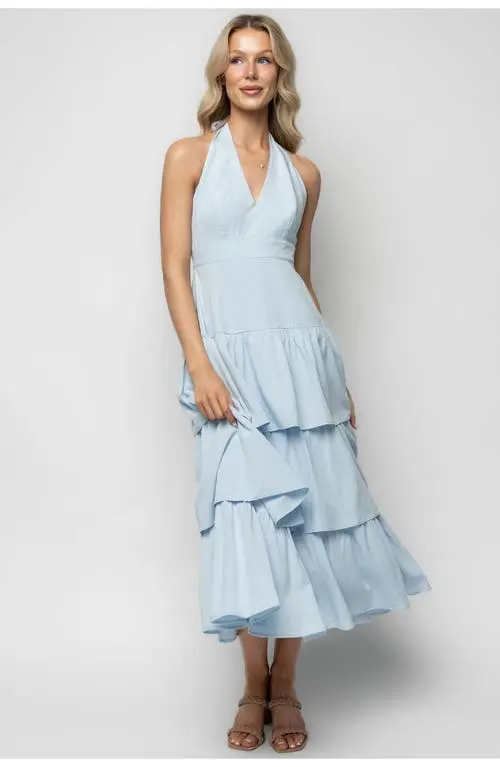 BALTIC BØRN Savannah Tiered Maxi Dress - Light Blue