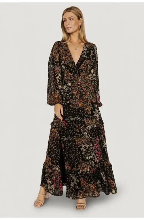 BALTIC BØRN Deep V Maxi Dress