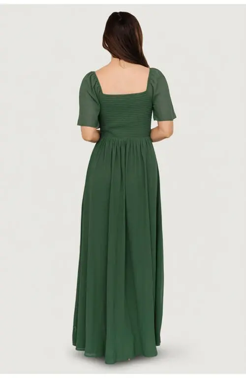 BALTIC BØRN Sierra Sweetheart Maxi Dress - Evergreen