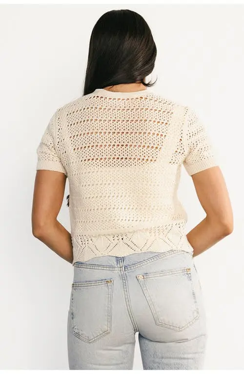BALTIC BØRN Candela Crochet Knit Cardigan