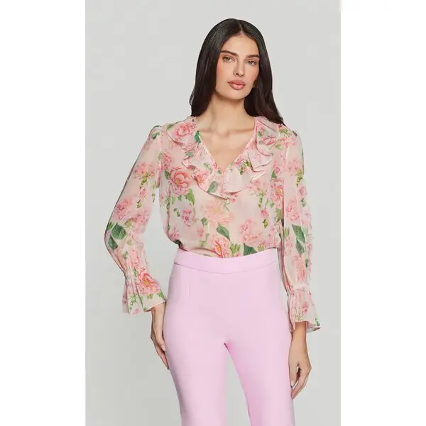 Generation Love Jada Floral Georgette Blouse - Pink/ Floral