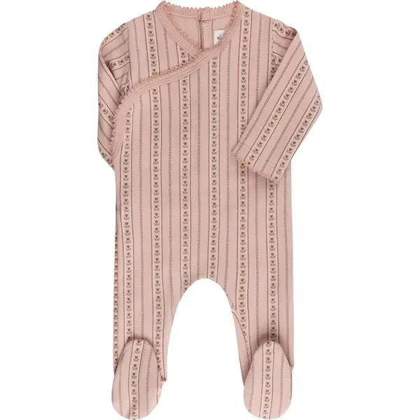 ELY'S & CO. Linear Tulip Footie - Pink