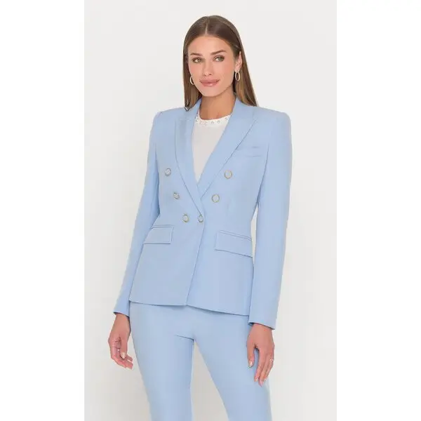 Generation Love Emilio Crepe Blazer - Light Blue