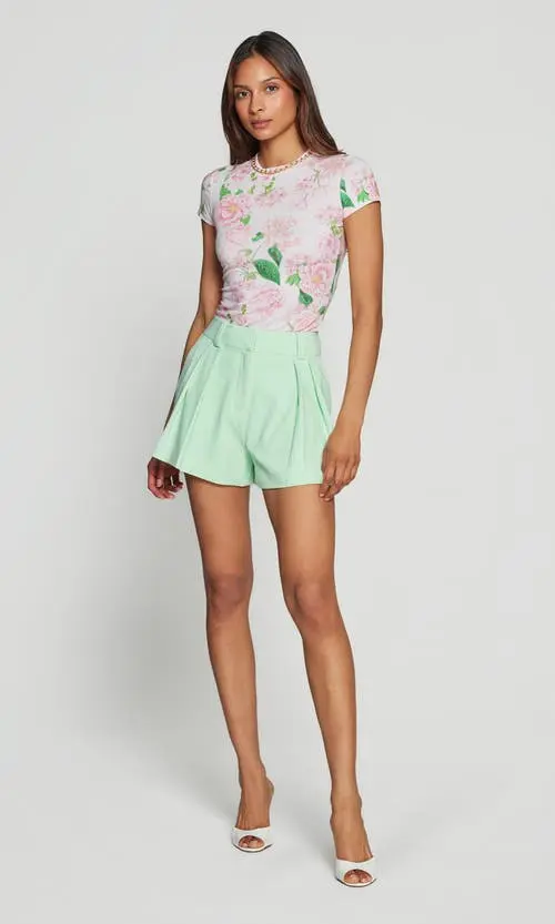 Generation Love Willa Crepe Shorts - Green