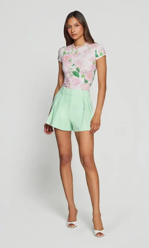 Generation Love Willa Crepe Shorts - Green