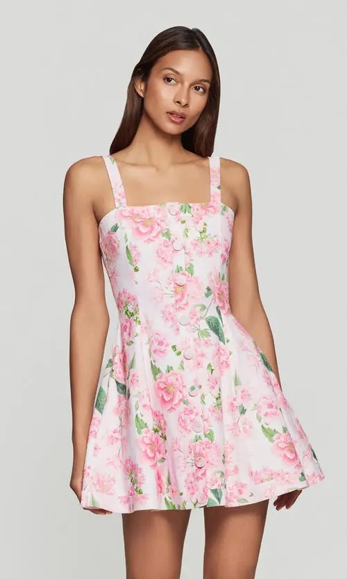 Generation Love Whitney Floral Linen Dress - Pink Petal Dream