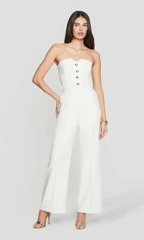 Generation Love Presley Strapless Jumpsuit - White