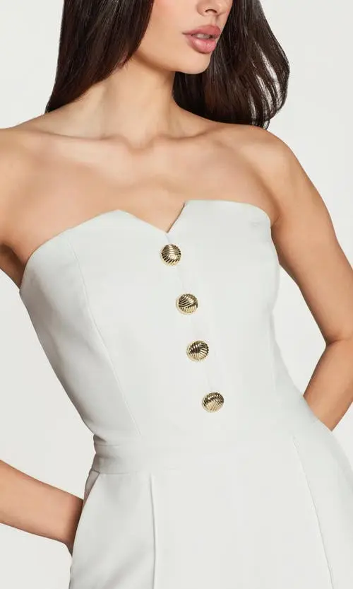 Generation Love Presley Strapless Jumpsuit - White