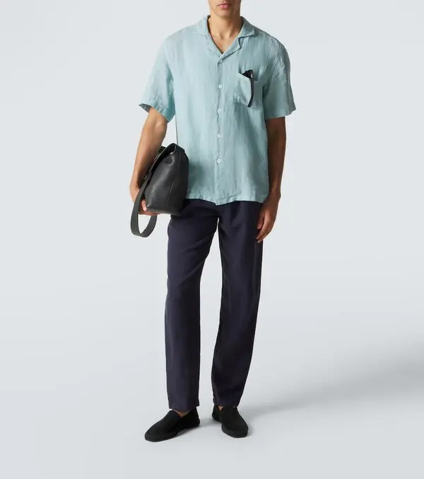 Thom Sweeney Linen Straight Pants