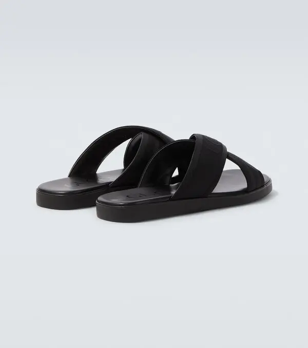 Gucci Logo Jacquard Sandals