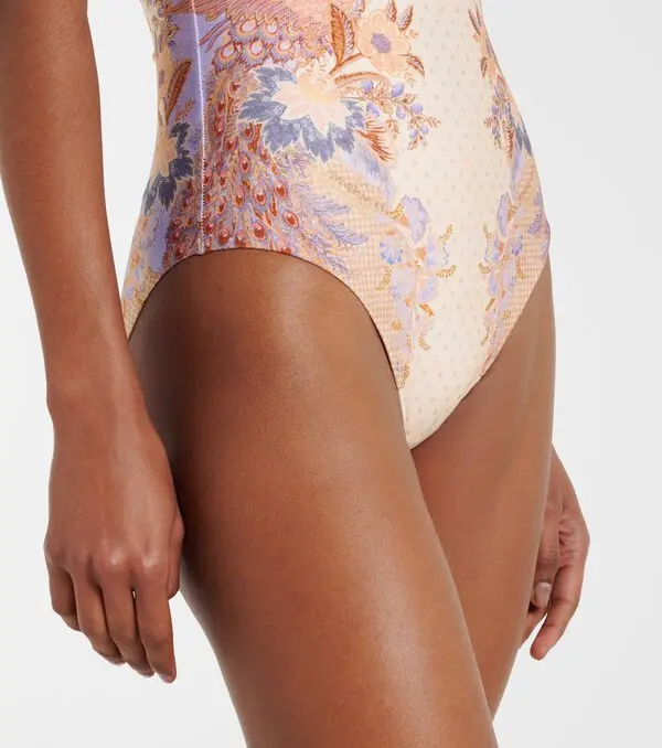 Zimmermann Indra Printed One Piece Swimsuit
