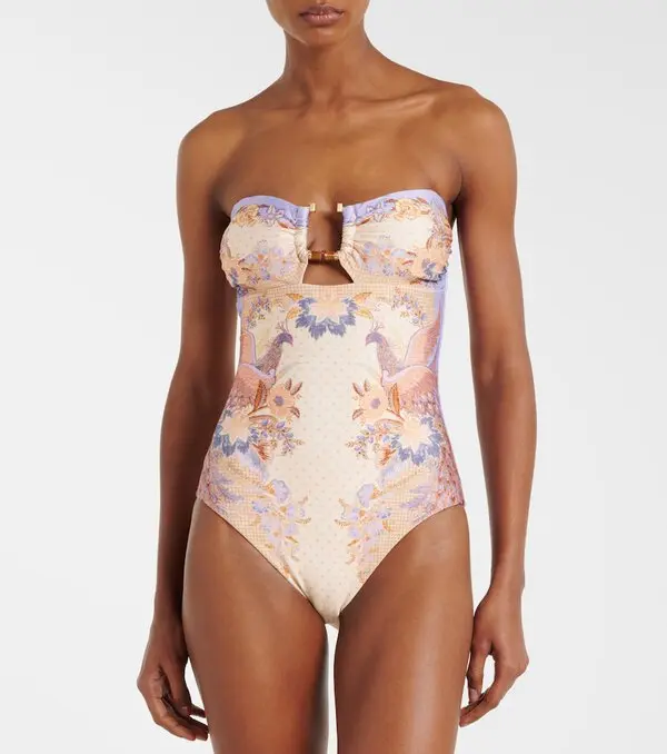 Zimmermann Indra Printed One Piece Swimsuit