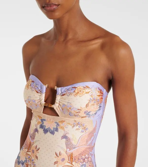 Zimmermann Indra Printed One Piece Swimsuit