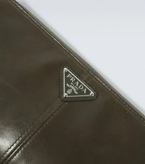 Prada Leather Wallet - Green
