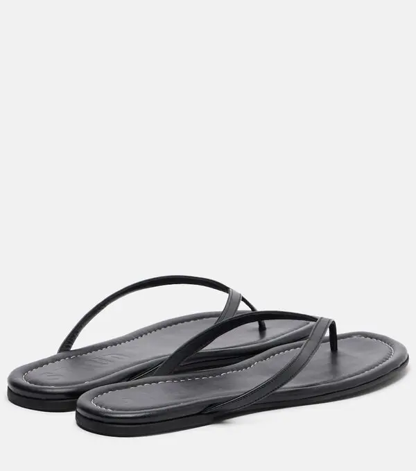 Staud Freja Thong Sandals - Black