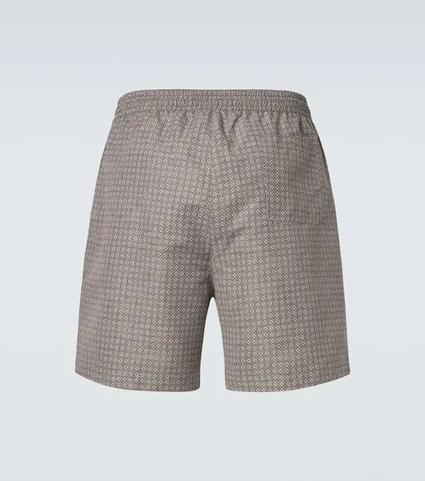 Brunello Cucinelli Logo Swim Trunks - Blue