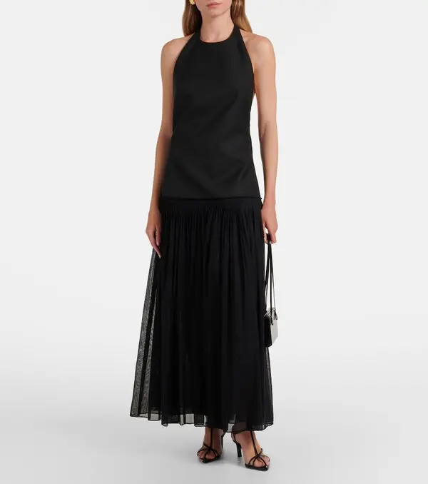 RÓHE Pleated Maxi Dress