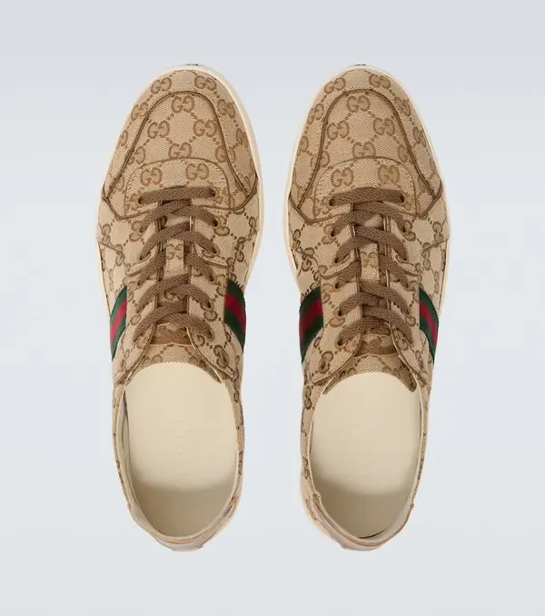 Gucci Stretch Gg Canvas Low-top Sneakers