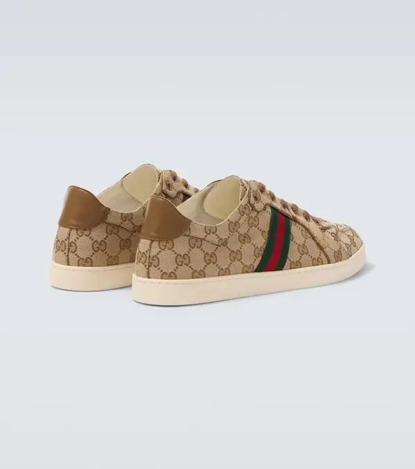 Gucci Stretch Gg Canvas Low-top Sneakers